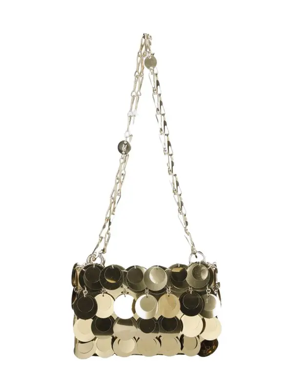 Rabanne Sequined Mini Bag - Gold