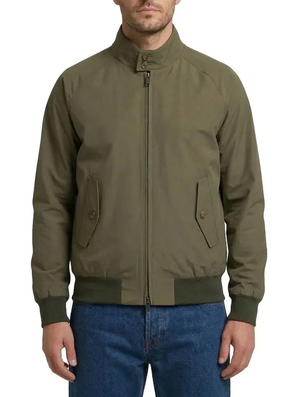 BARACUTA Zip-up Harrington Jacket - Military