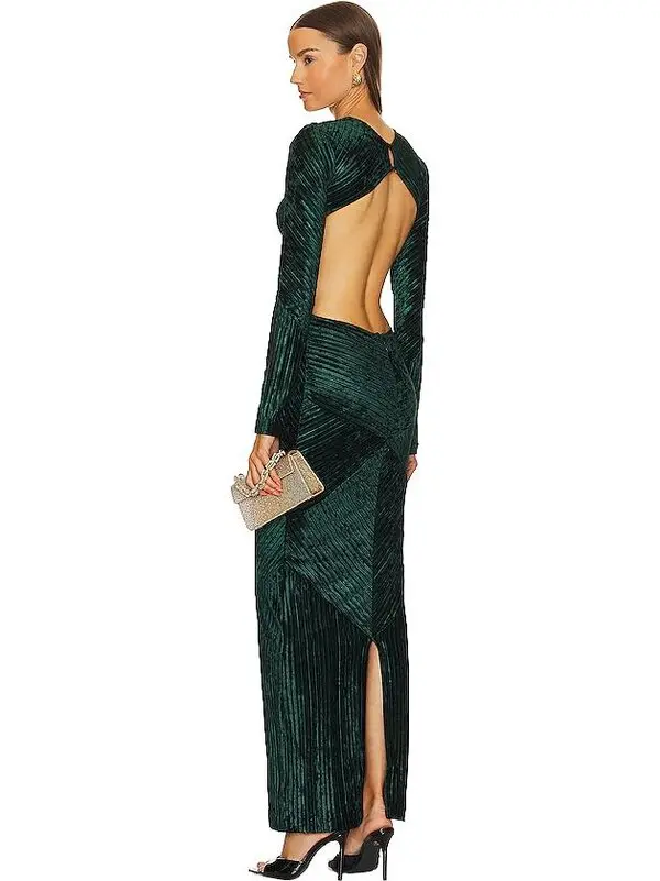 MICHAEL COSTELLO X Spencer Gown - Forest Green