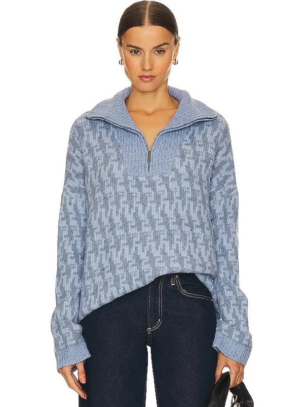 JOHN & JENN BY LINE Enzo Knit Sweater - Chambray