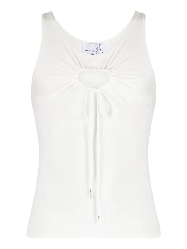 Natasha Zinko Heart Scoop-neck Tank Top - White