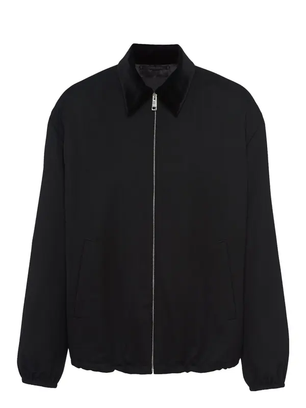 Prada Wool Blouson Jacket - Black