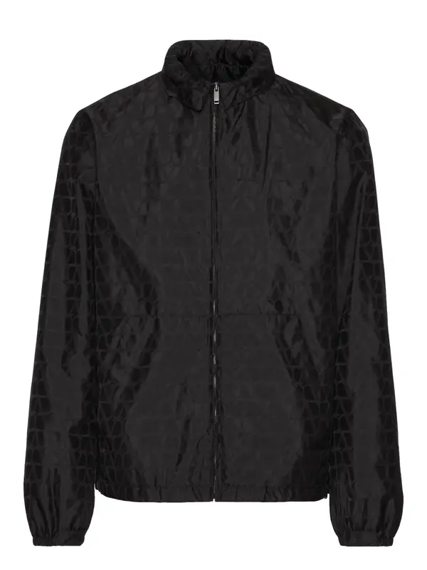 Valentino Garavani Toile Iconographe Windbreaker Jacket - Black