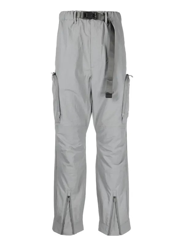 SPOONYARD Belted Cargo Trousers - Grey