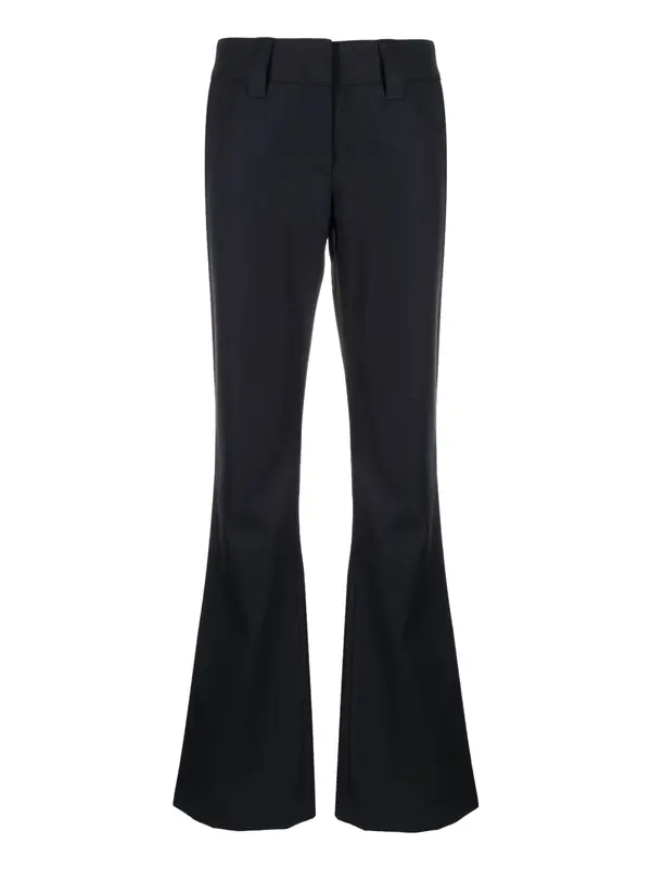 Palm Angels Low-rise Flared Trousers - Blue