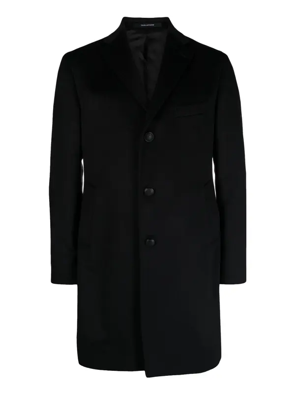 Tagliatore Bruce Felted Wool Coat - Black