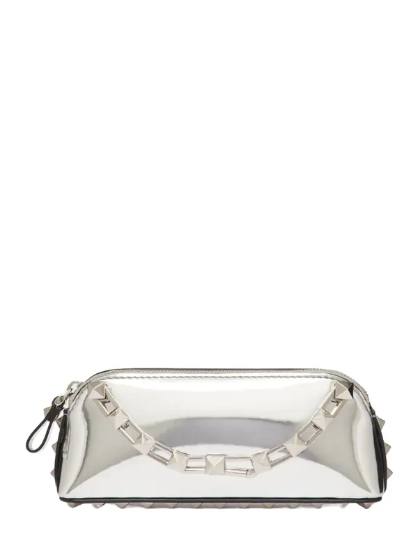 Valentino Garavani Mini Rockstud Clutch Bag - Silver