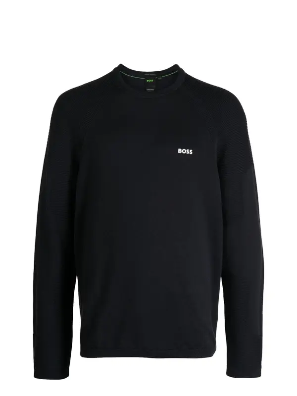 BOSS Perform-x Crew-neck Sweatshirt - Blue