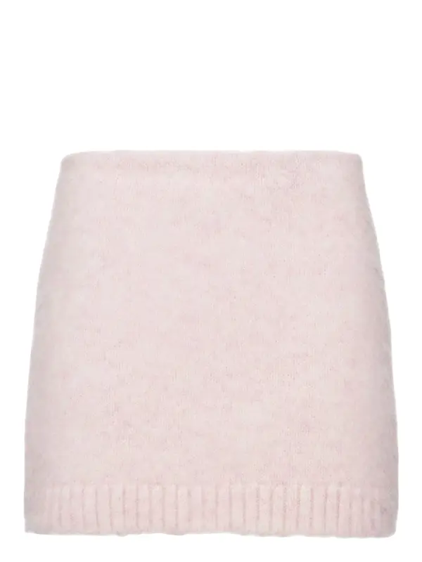 Prada Wool Miniskirt - Pink