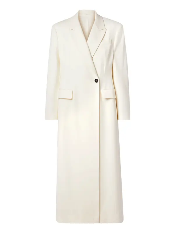 Brunello Cucinelli Twill Coat - White