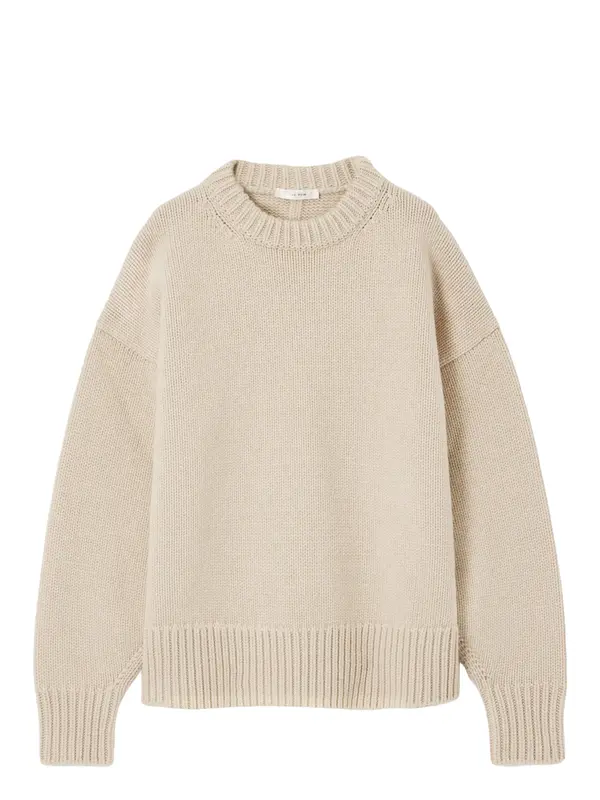 THE ROW Ophelia Oversized Wool And Cashmere Sweater - Neutrals