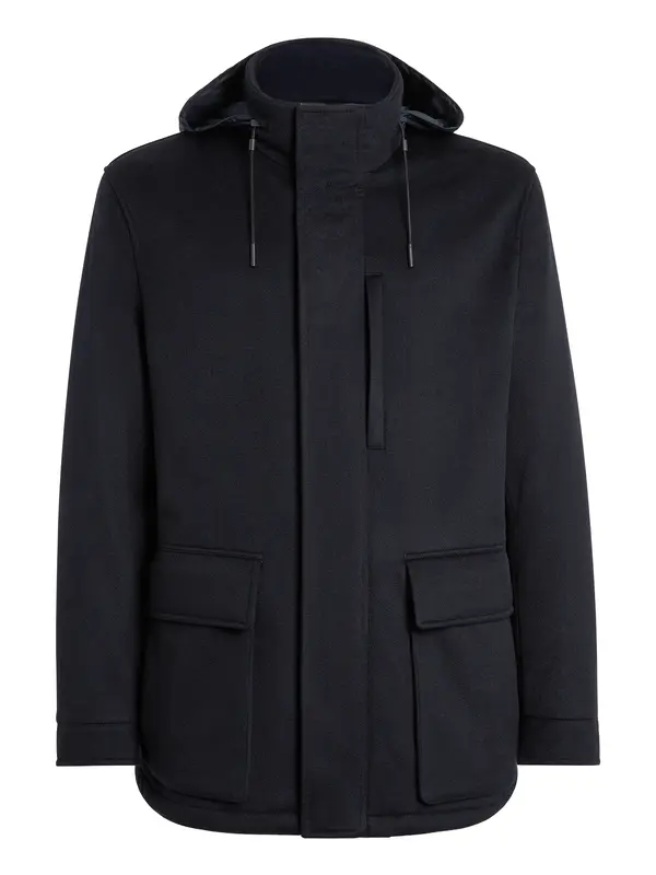 Zegna Oasi Cashmere Elements Vetta Jacket - Navy Blue