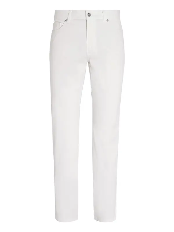 Zegna Roccia Straight Leg Jeans - White