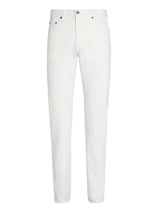 Zegna Roccia Rinse-washed Slim Fit Jeans - White