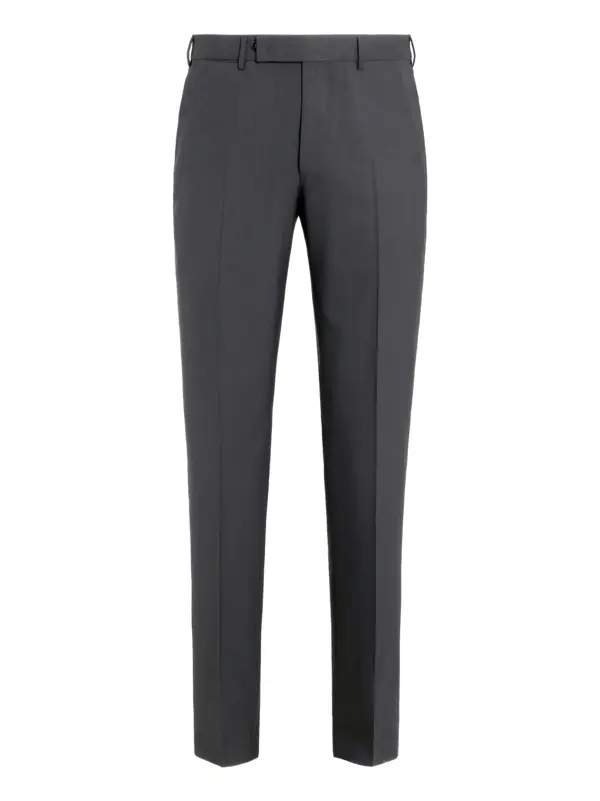 Zegna High Performance Wool Trousers - Dark Grey
