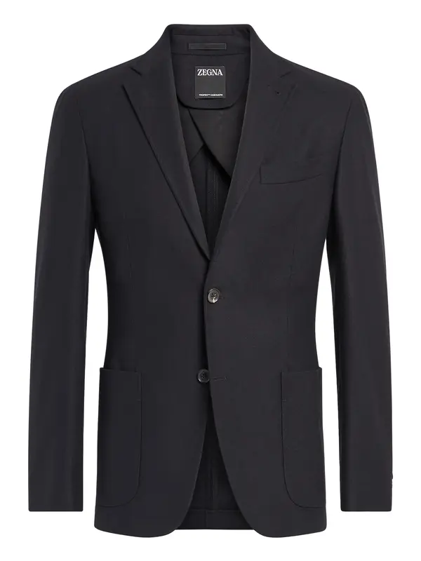Zegna Trofeo Cashmere Shirt Jacket - Black