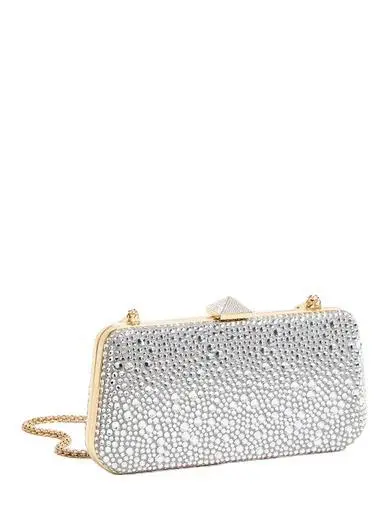 Valentino Garavani Carry Secrets Rhinestone Minaudiere - Gold
