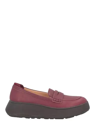 Fitflop Soft Leather Penny Loafers - Red