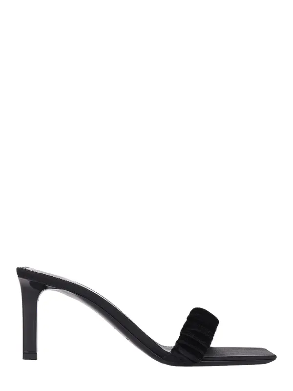 Saint Laurent Pam Mule Sandal - Nero