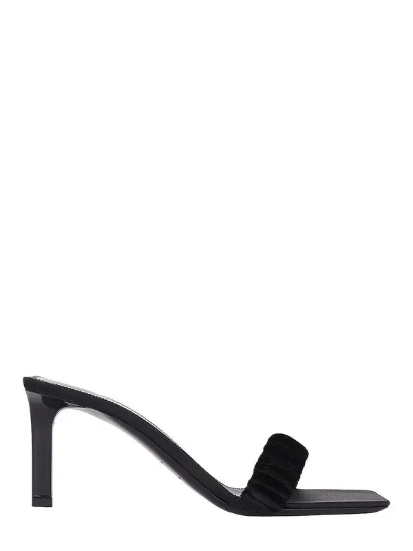 Saint Laurent Pam Mule Sandal - Nero