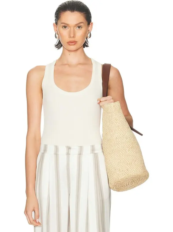 Matteau Ribbed Tank Top - Ecru