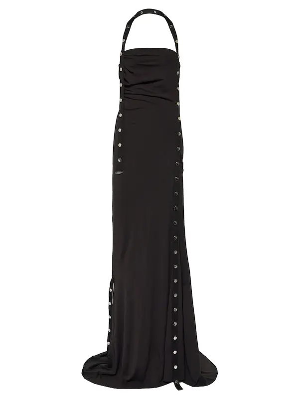 Attico Jersey Maxi Dress - Black