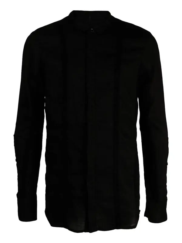 Masnada Taped Slim-cut Shirt - Black