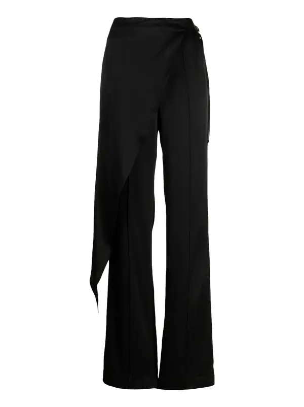 Matériel Scarf-detail Trousers - Black