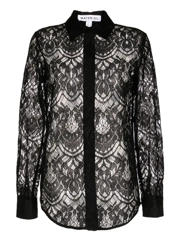 Matériel Lace Shirt - Black