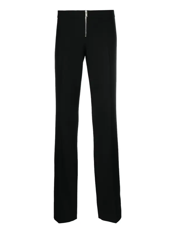 Stella McCartney Low-rise Wool Slim Trousers - Black