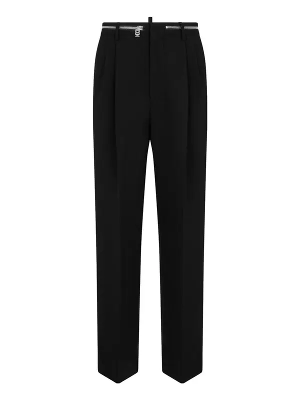 Dsquared2 Pleated Tailored Trousers - Black