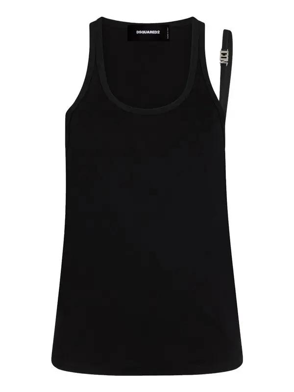 Dsquared2 Icon Strap-detailed Tank Top - Black