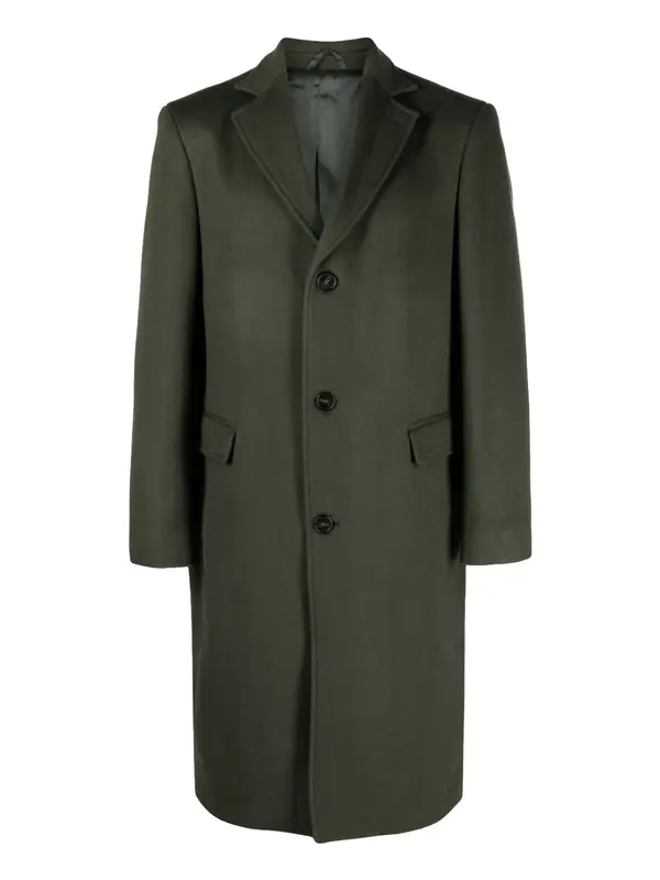 Officine Générale Sirius Single-breasted Coat - Green