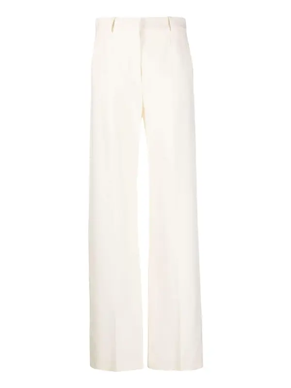 Stella McCartney Straight-leg Wool Trousers - Neutrals