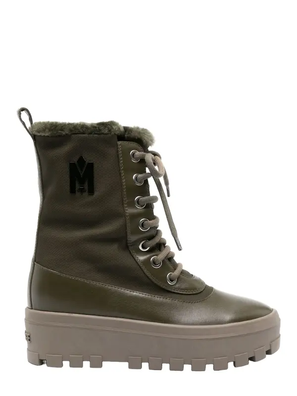 Mackage Shearling-lined Ankle Boots - Green