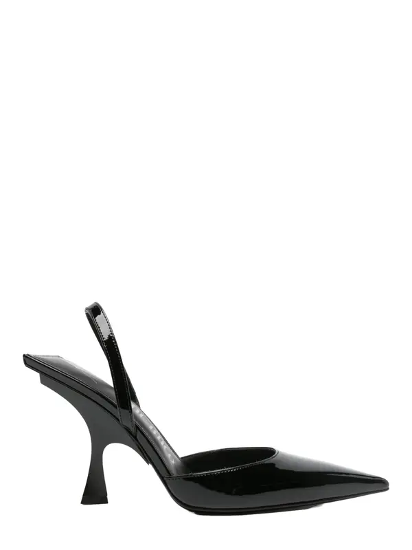 Attico 100mm Patent-finish Pumps - Black