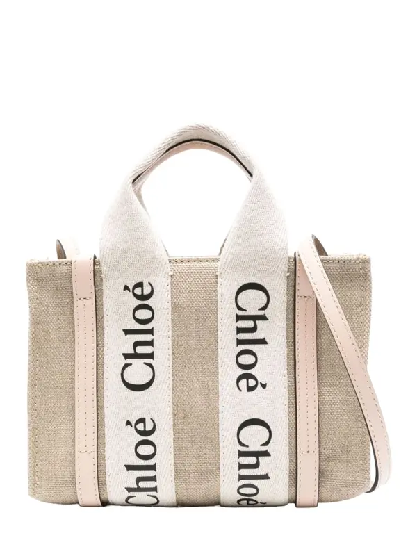 Chloé Logo-detail Tote - Neutrals