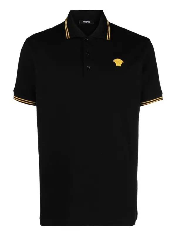 Versace Medusa Polo Shirt - Black