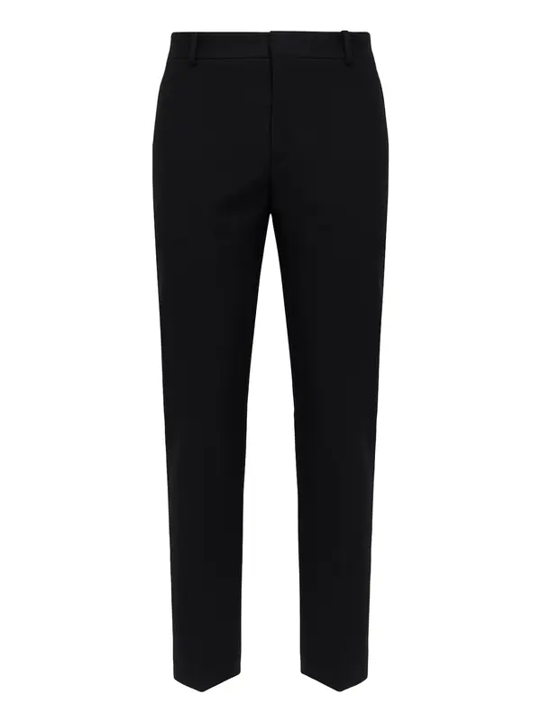 Alexander McQueen Wool Cigarette Trousers - Black