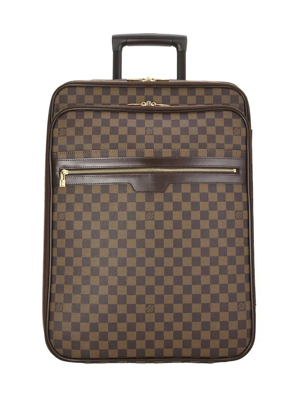 LOUIS VUITTON Damier Ebene Pegase 55 Trolley - Brown