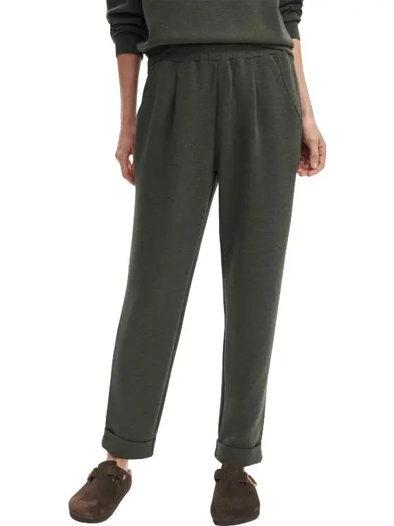 Varley Rolled Cuff Cropped Pants - Olive Marl