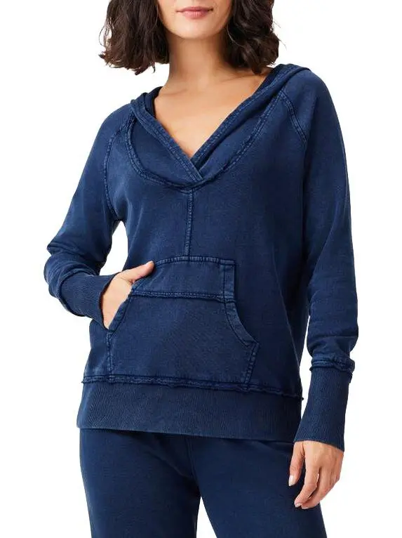 NIC+ZOE Cotton Hoodie - Washed Indigo