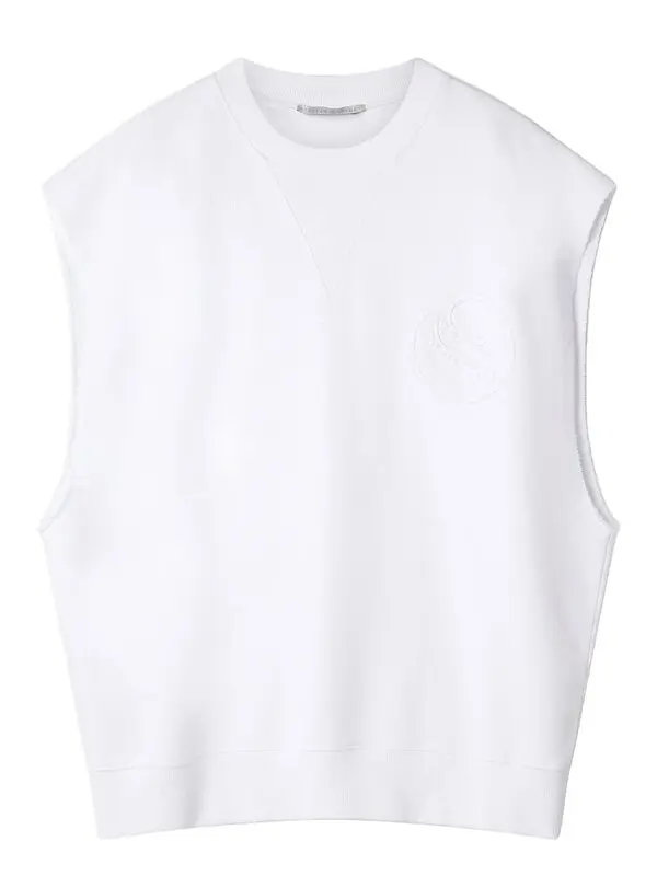 Stella McCartney S-wave Oversized Tank Top - Pure White