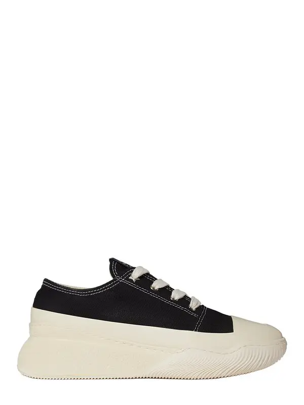 Stella McCartney Loop Canvas Low-top Sneakers - Black/cream
