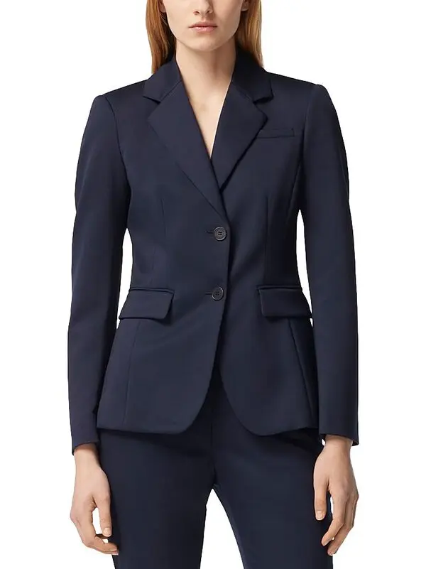 Altuzarra Fenice Slim Fit Wool Jacket - Berry Blue