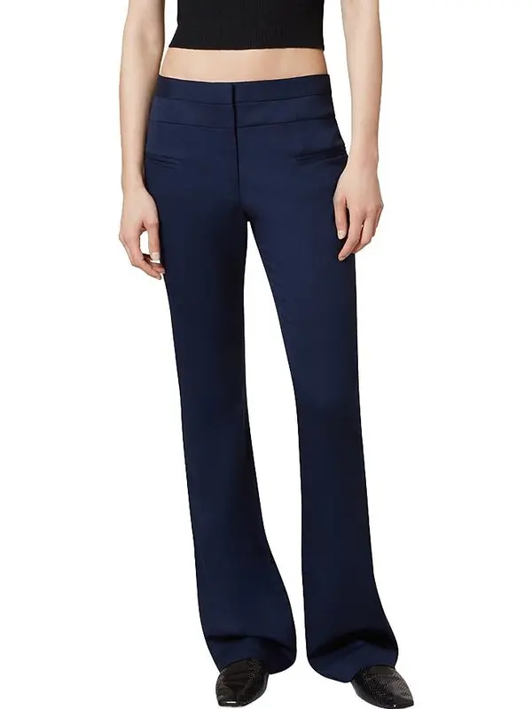 Altuzarra Serge Wool Bootcut Pants - Berry Blue