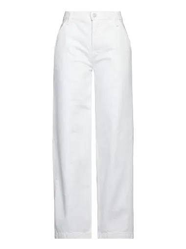 MOTHER Straight Leg Jeans - White