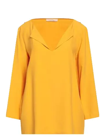 Liviana Conti Viscose-blend Crepe Top - Yellow