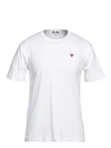 Play Comme Des Garcon T-shirt Size Cotton - White