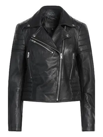 Bolongaro Trevor Leather Biker Jacket - Black